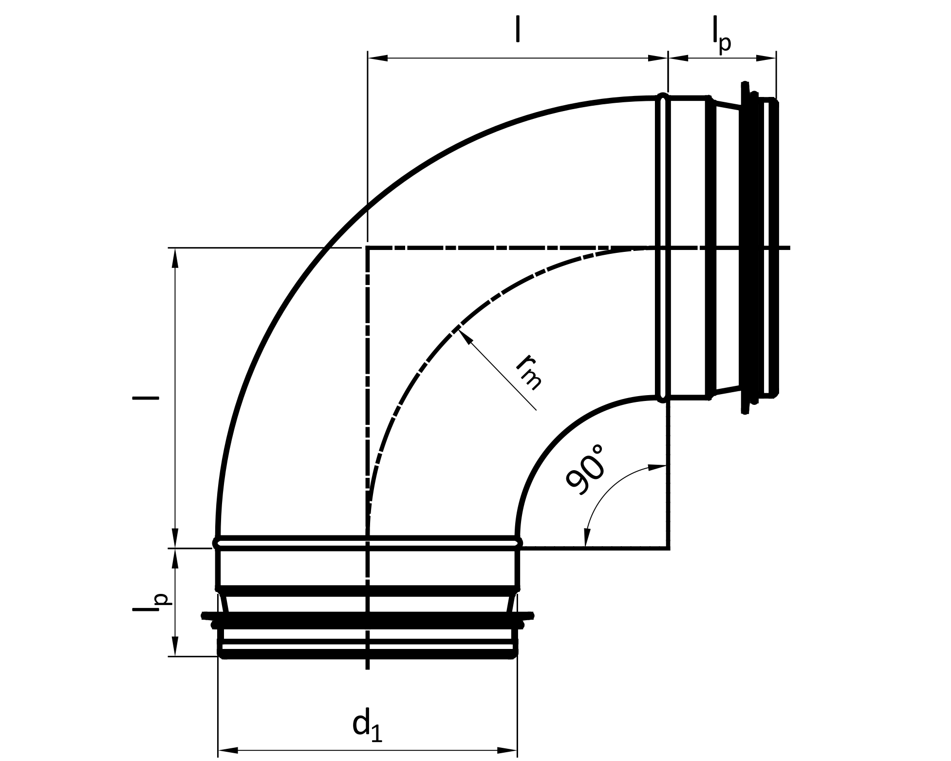90° Bend | Flexistrut