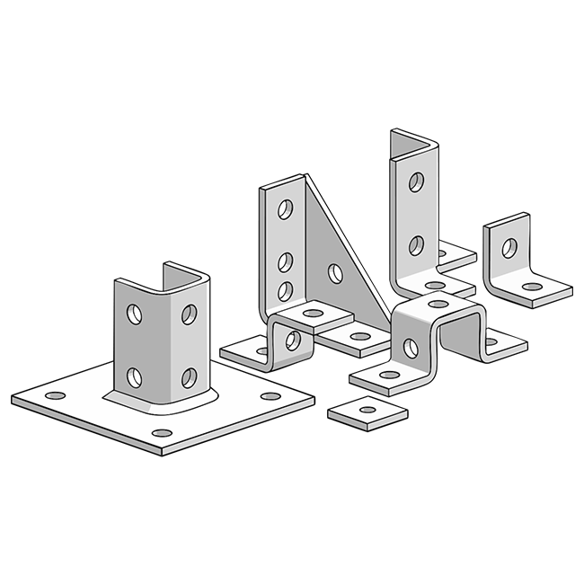 Strut Fittings - Flexistrut