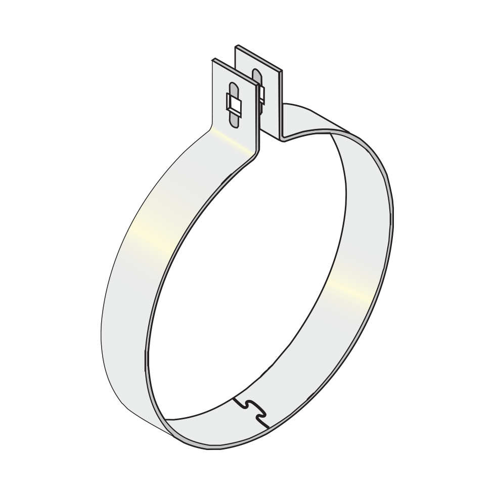DWV PVC Clips | DMPVC | Flexistrut