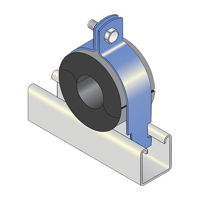 Two Piece Strut Clip & Poly Block | FB135 | Flexistrut