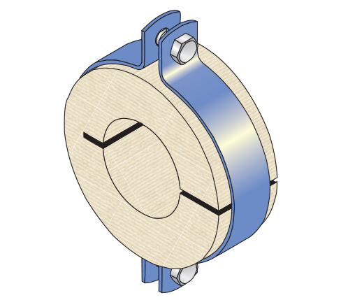 Double Bolted Clamps & Ferrule | FM122 | Flexistrut