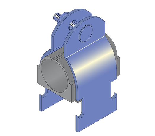 Two-Piece Insulated Strut Clip | FM132R | Flexistrut