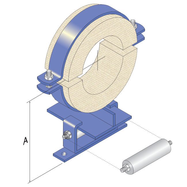 Light Duty Roller Guide & Ferrule | FM147 | Flexistrut