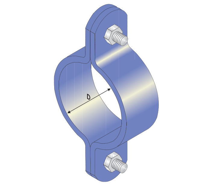 Medium Duty Double Bolted Clamp | FM16 | Flexistrut