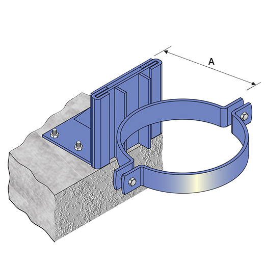 Heavy Duty Floor Mounted Riser Guide | FM190HD | Flexistrut