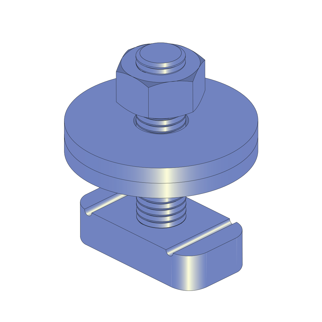 Pre-Mounted Channel Nut Assembly | Flexistrut