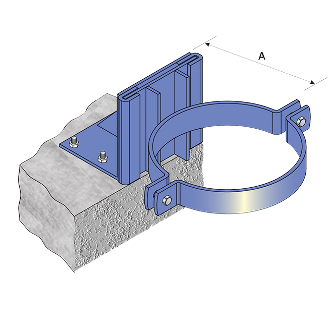 Heavy Duty Floor Mounted Riser Guide | FM190HD | Flexistrut