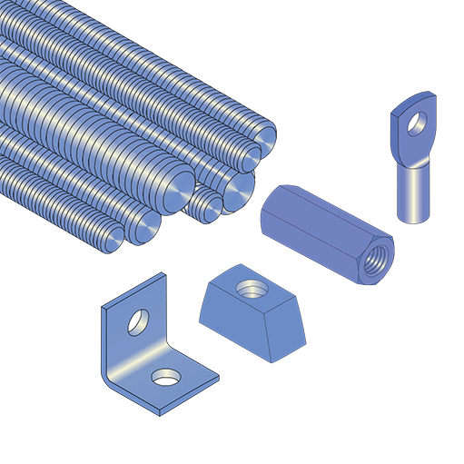 Allthread Rod & Accessories | Flexistrut